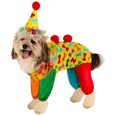 Rubies Colorful Circus Clown Pet Costume : Target