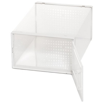 The Lakeside Collection Clear Card File Box With Six Dividers, 10 X 7 ...