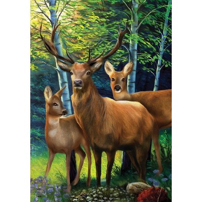 Deer Family Summer House Flag Buck Doe Wildlife 28" X 40" Briarwood ...