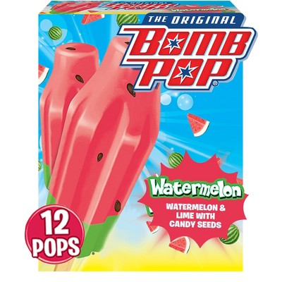 The Original Bomb Pop Frozen Watermelon Pops - 21oz/12ct : Target