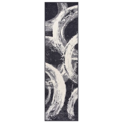 World Rug Gallery Contemporary Abstract Circles Area Rug - Darkgray 2 ...