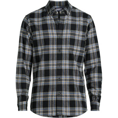 Lands' End Men's Tall Traditional Fit Flagship Flannel Shirt - Medium ...