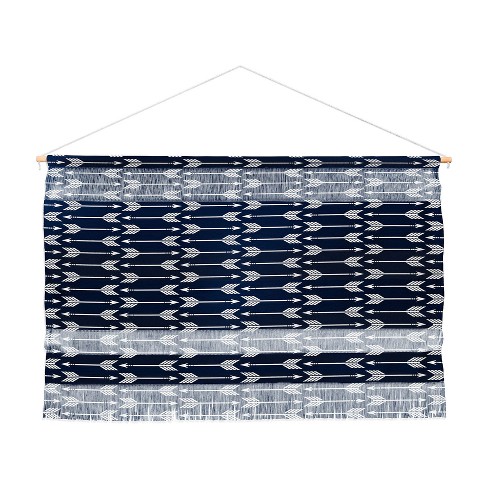 47"x32" Little Arrow Design Co Arrows On Navy Wall Hanging Landscape ...