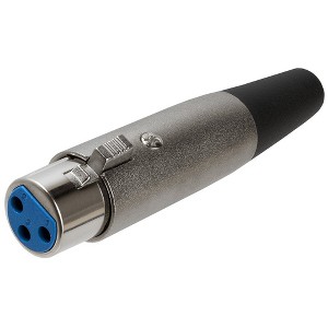 Cmple - XLR 3-Pin Female Microphone Connector Solder-Type Metal Audio ...