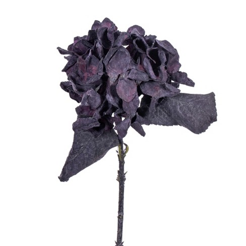 Vickerman 13" Plum Artificial Dried Hydrangea Spray, 6 Per Bag. : Target