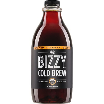 Bizzy Organic Breakfast Blend Unsweetened Cold Brew Coffee - 48 Fl Oz : Target