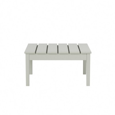 Westintrends Ashore All Weather Outdoor Patio 18" Adirondack Side Table ...