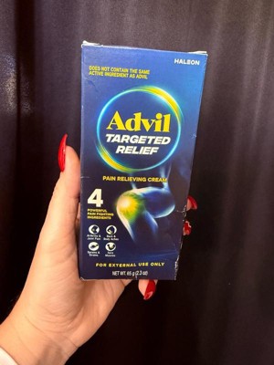 Advil Targeted Relief Pain Relieving Cream with Massage Applicator - 2 ...