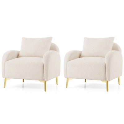 Leisure Upholstered Lounge Chair White - Modway: Mid-century Modern ...