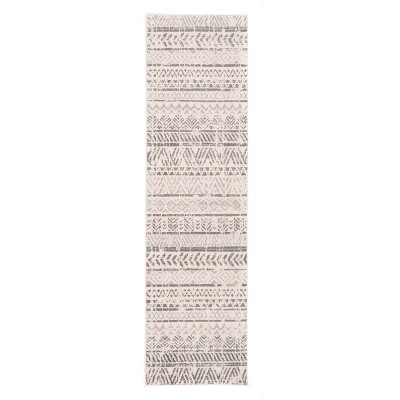 World Rug Gallery Geometric Distressed Bohemian Gray 2' X 7' Runner Rug ...