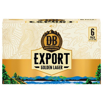 Devils Backbone Export Golden Lager Beer - 6pk/12 Fl Oz Cans : Target
