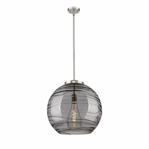 Innovations Lighting Athens Deco Swirl 1 - Light Pendant In Brushed ...