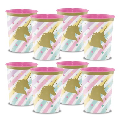 Birthday Express Unicorn Sparkle Plastic Favor Cup : Target