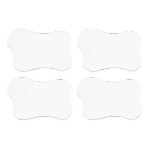 Unique Bargains Acrylic Irregular Design Cloud Shape Cup Coaster Clear ...