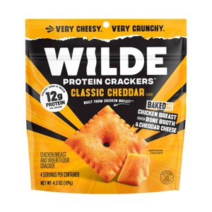 WILDE Original Cheddar Cheese Protein Crackers - 4.2oz : Target