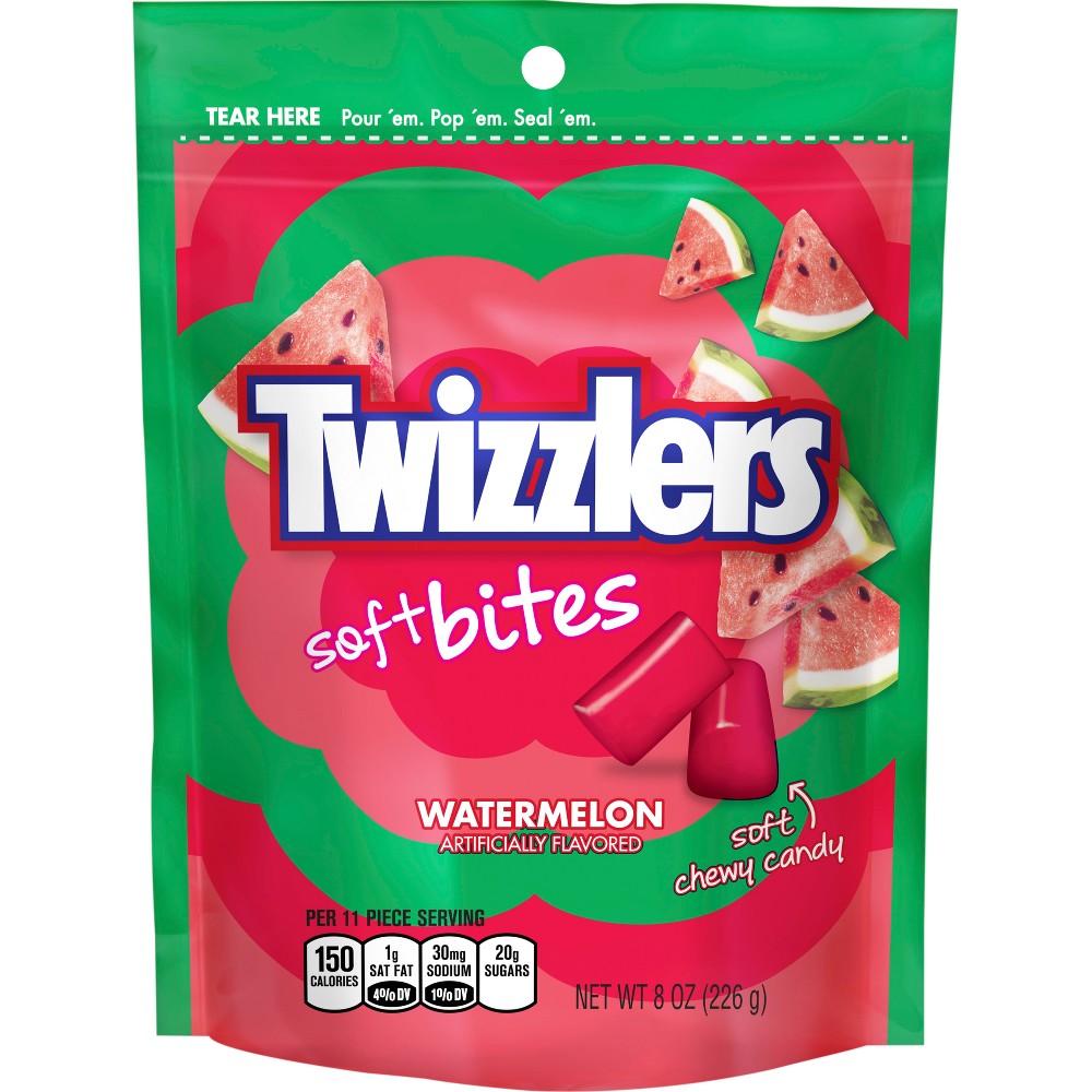UPC 034000502080 - Twizzlers, Soft Bites Watermelon Chewy Candy, 8 Oz ...