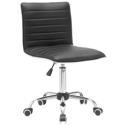 Black Contemporary Armless Desk Chair : Target