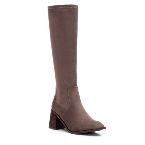 Xti Women's Suede Dress Boots 140531 - Light Brown, 5.5 : Target