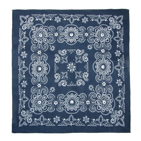 Ctm 27 Inch Extra Large Cotton Texas Paisley Bandana, Navy : Target