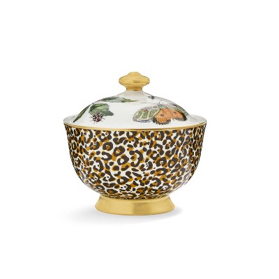 Spode Creatures Of Curiosity Leopard Lidded Sugar Bowl, 7 Oz. : Target