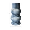 Cylindrical 3D Printed Ceramic Flower Vase for Home Decor - Sculptural ...