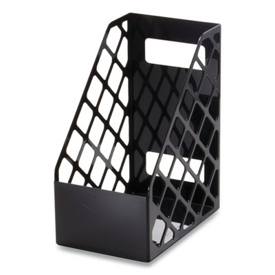 Recycled Wall File Three Pocket Plastic Black - Universal Office : Target