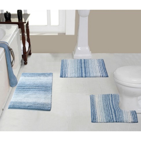 Gradiation Rug Collection Cotton Tufted Set Of 3 Bath Rug Set - Home ...