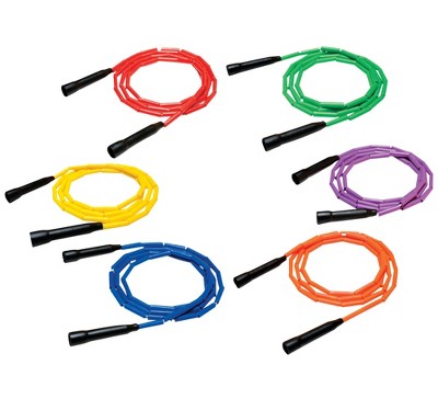 Sportime Jump Ropes, 9 Feet, Assorted Colors, Blue Handles, Set Of 6 ...
