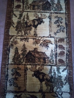 Masada Rugs Cabin Style Area Rug Runner 2 Feet 2 Inch X 7 Feet 2 Inch ...