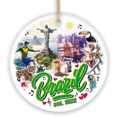 Culturally Artistic Brazilian Christmas Ornament, Keepsake Souvenir And ...