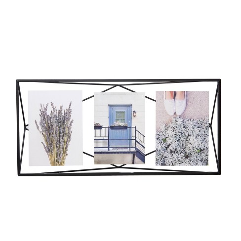 Set Of 3 Prisma Picture Frames Opening Black - Umbra: Modern Floating ...