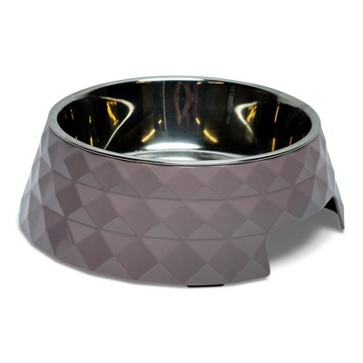 American Pet Supplies Diamond Melamine Dog Bowl - Wood Rose, 12 Oz : Target