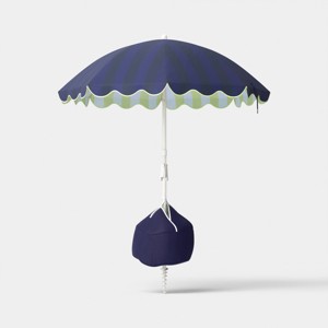6' Round Beach Umbrella Navy Blue - Room Essentials™ : Target