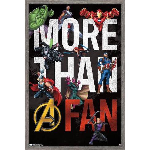 Trends International Marvel Comics More Than A Fan Framed Wall Poster ...