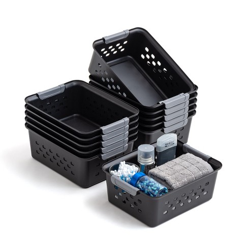Iris Usa Plastic Storage Basket, Shelf Basket Organizer For Pantries ...