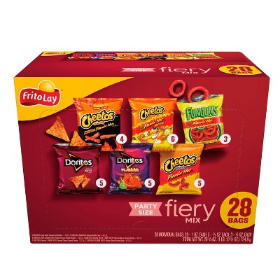 Frito-lay Fiery Snack Mix Variety Pack - 42ct/42oz : Target