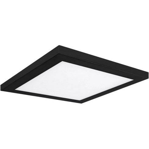 Platter 13" Square Black Led Outdoor Ceiling Light : Target