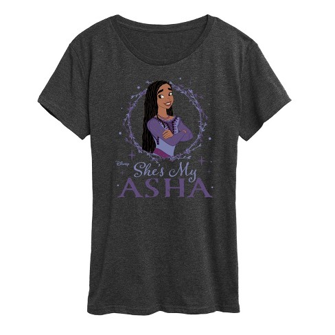 Women's Disney She's My Asha Short Sleeve Graphic T-shirt - Heather ...