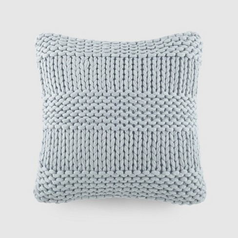 Cozy Chunky Knit Throw Pillow Cover And Pillow Insert - Becky Cameron ...