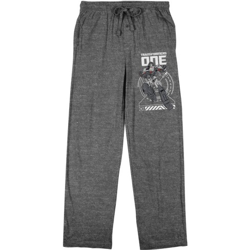 Transformers One Optimus Prime Men's Heather Gray Sleep Pajama Pants ...