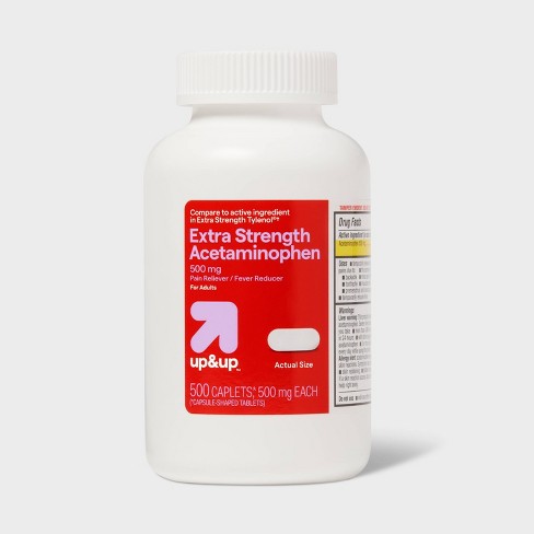 Acetaminophen Extra Strength Pain Reliever & Fever Reducer Caplets ...