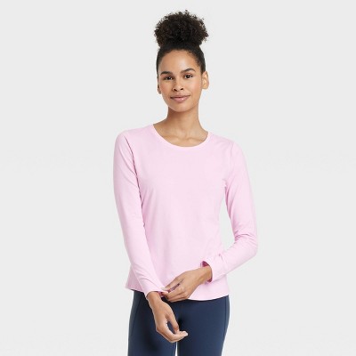 Women's Jersey Relaxed Short Sleeve T-shirt - All In Motion™ Pink Xs ...