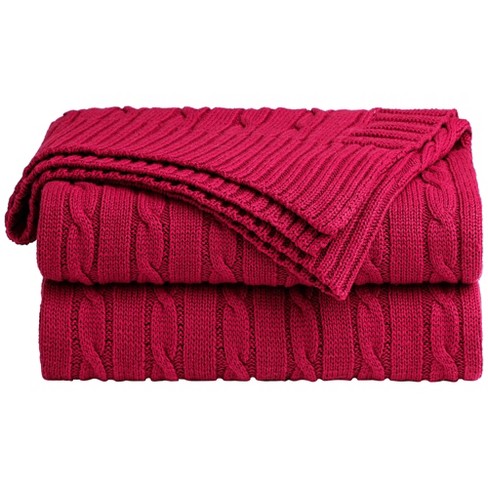 Piccocasa Soft Cotton Knitted Lightweight Cable Bed Home Decorative ...