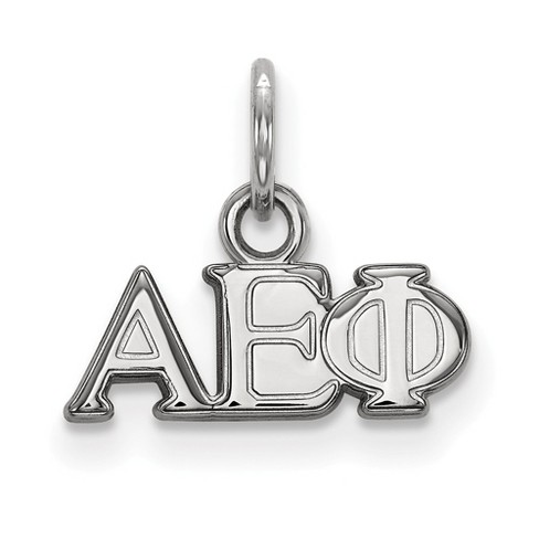 Black Bow Jewelry Sterling Silver Alpha Epsilon Phi Greek Life Extra ...