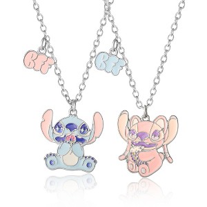 Disney Stitch Angel Fashion Bff Necklace Set Target