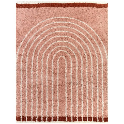 Balta Rugs 5'3"x7' Kids' Oaklynn Contemporary Shag Pink : Target