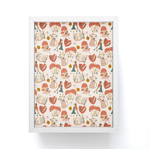 Dash And Ash Woodland Friends 4" X 3" White Framed Mini Art Print ...
