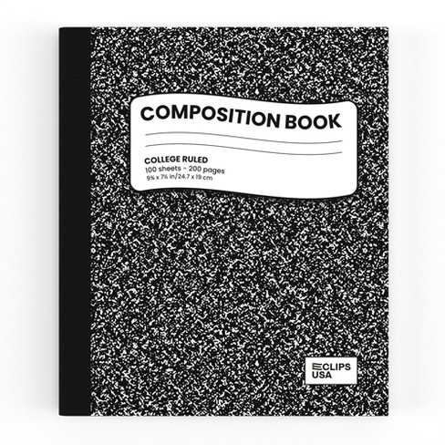 Black Marble Composition Notebook College Ruled 100 Sheets (48 Packs ...