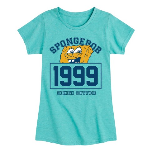 Girls' Spongebob Squarepants 1999 Bikini Bottom Fitted Short Sleeve ...