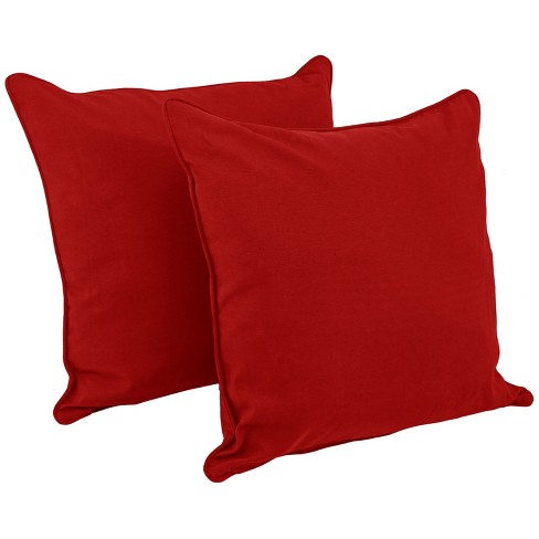 Blazing Needles Indoor Floor Pillows Red : Target